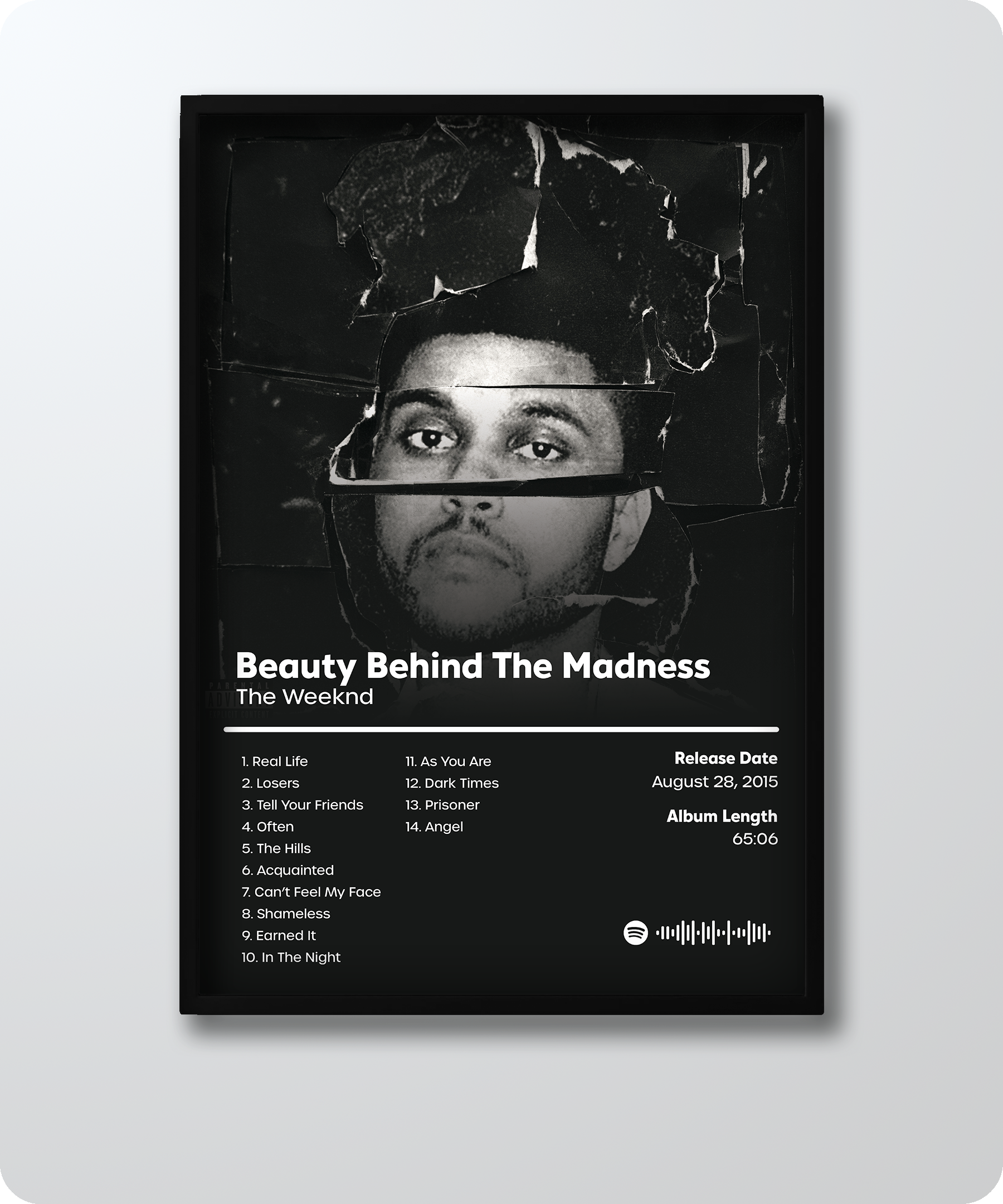 The Weeknd Album Cover Template
