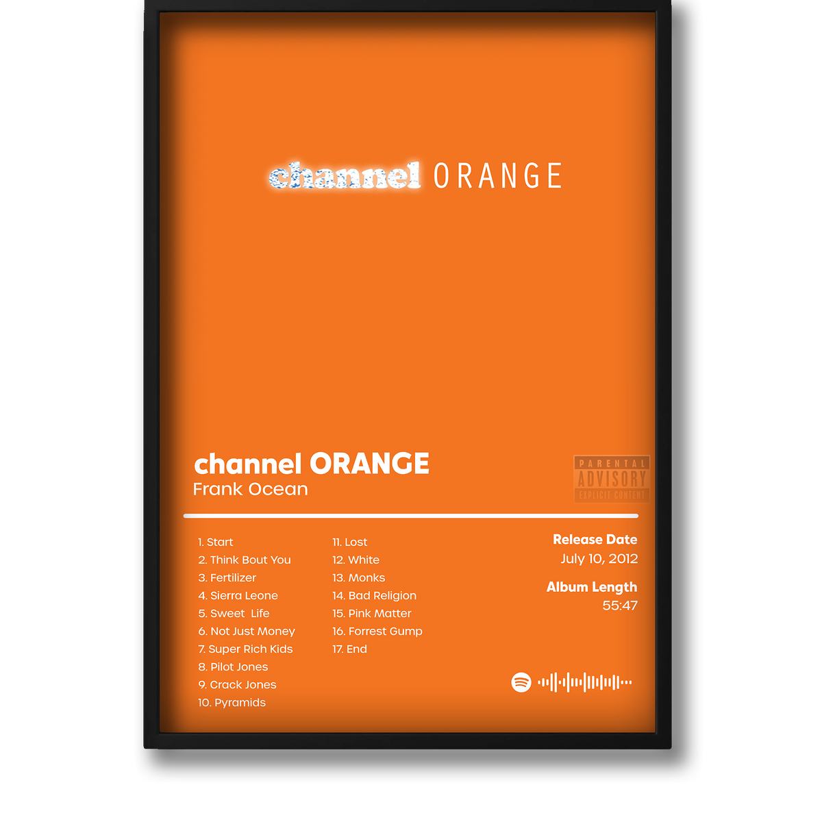 Frank Ocean - channel ORANGE Poster – PosterWorld