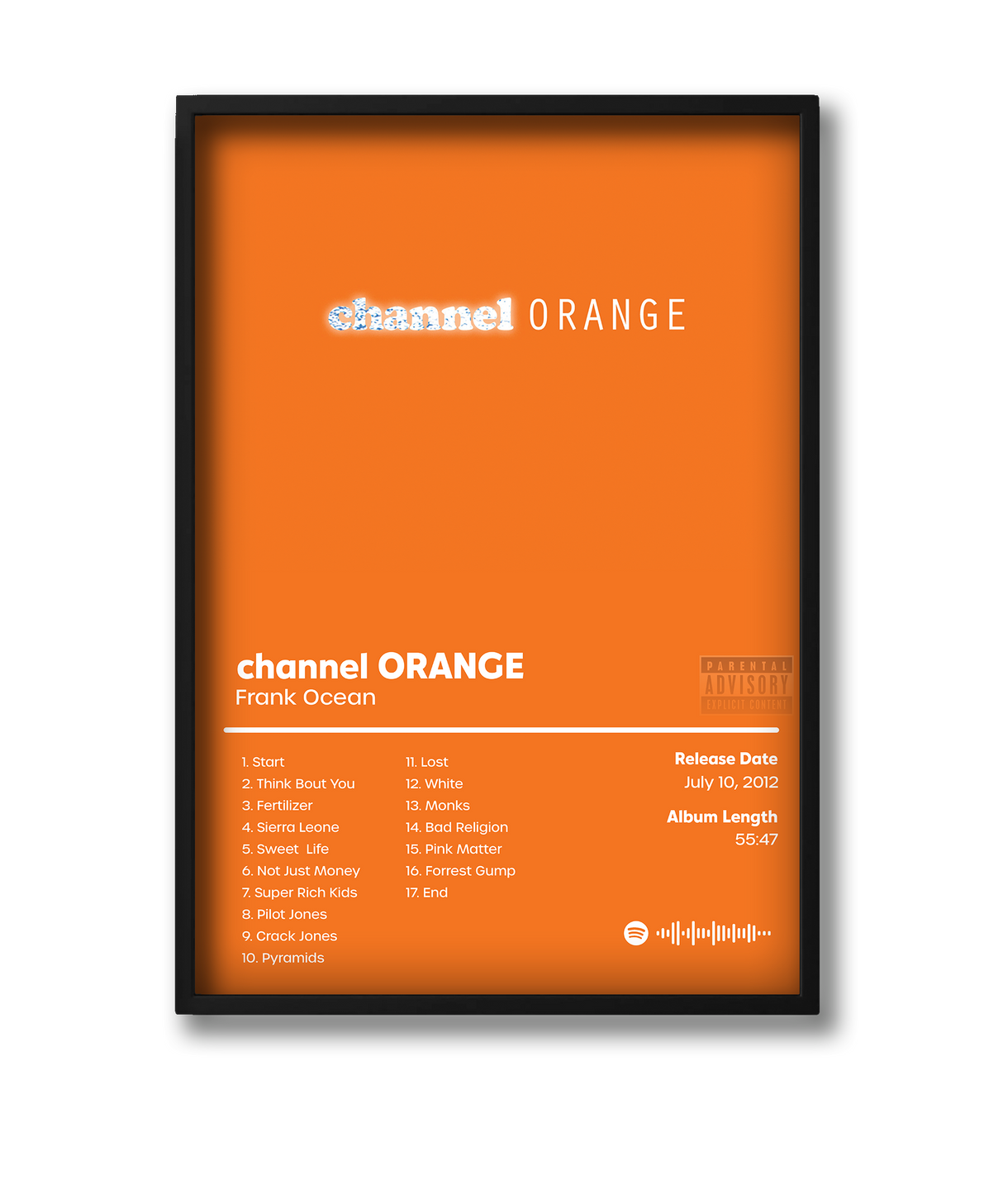 Frank Ocean - channel ORANGE Poster – PosterWorld
