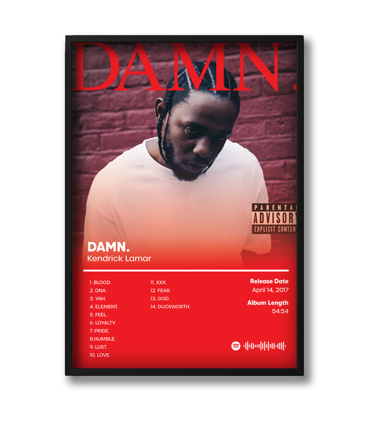 Kendrick Lamar - DAMN. Poster – PosterWorld