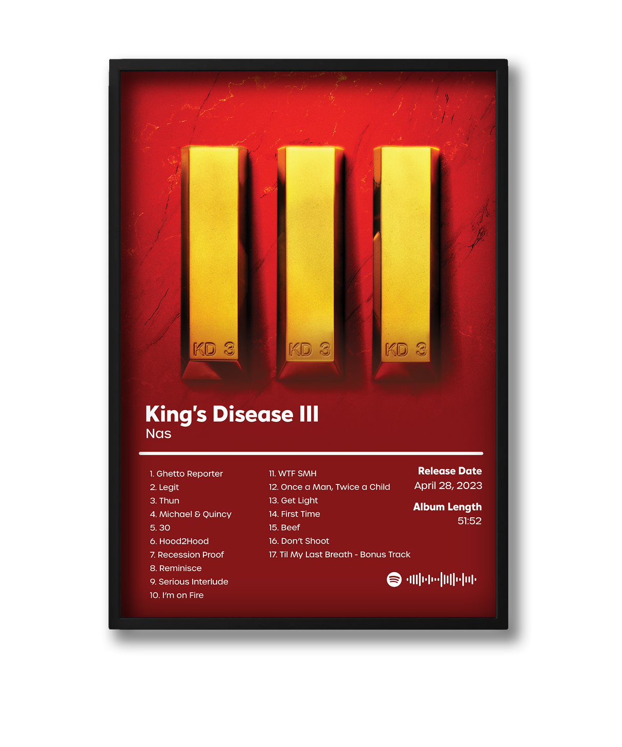 Nas - King's Disease III Poster – PosterWorld